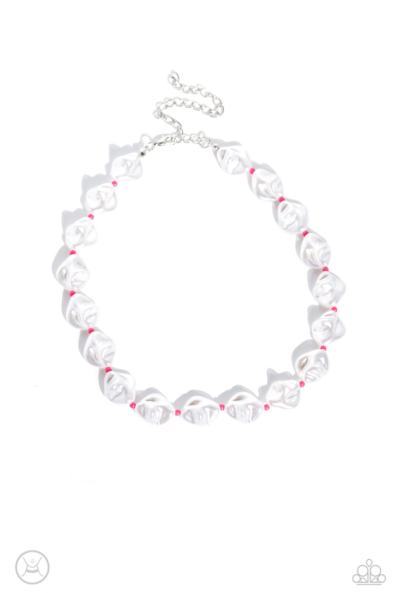 Paparazzi Accessories: SHORE Enough - Pink Pearl Choker – Jewels N ...