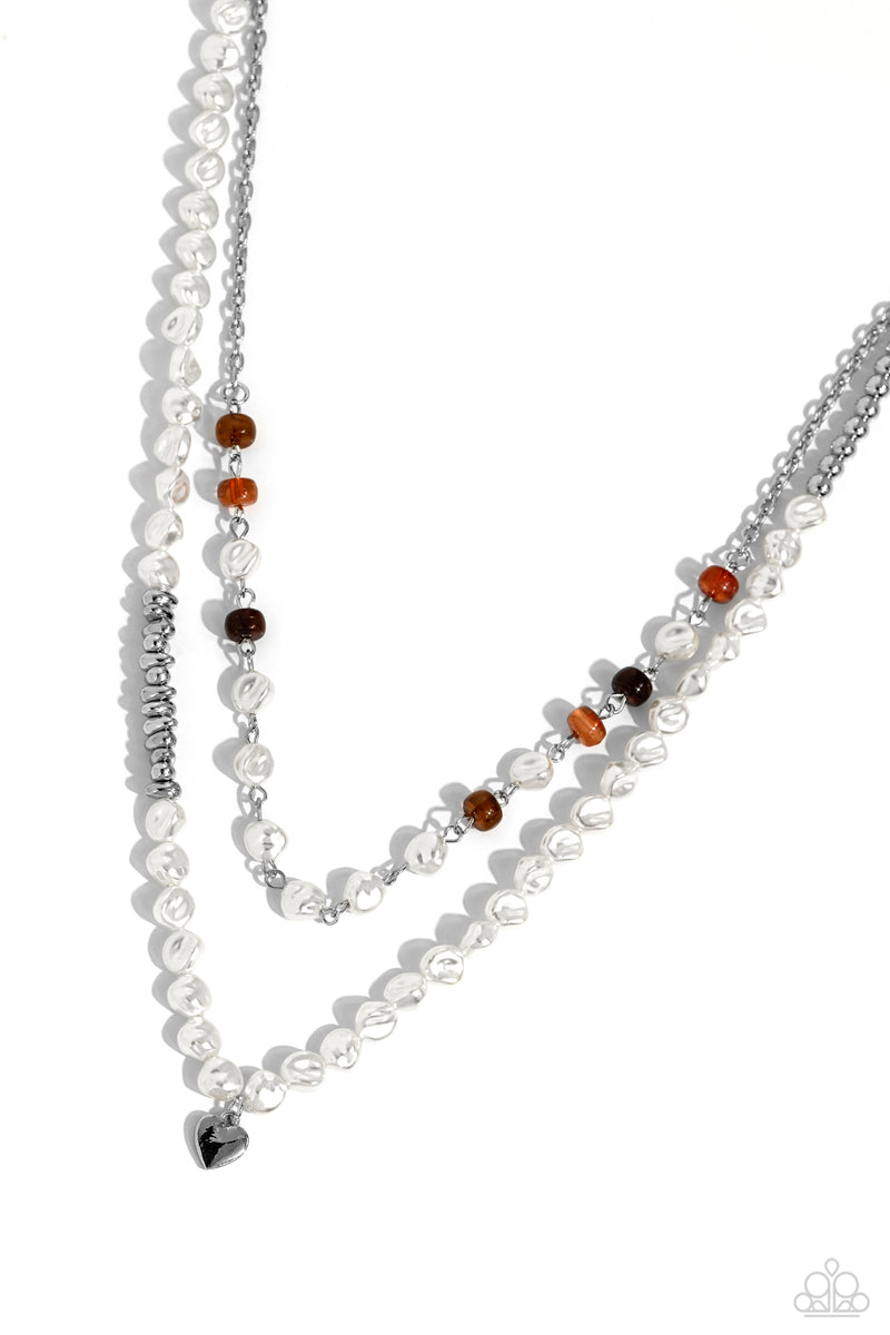 Paparazzi Accessories: Pearl Pact - Brown Necklace – Jewels N’ Thingz ...