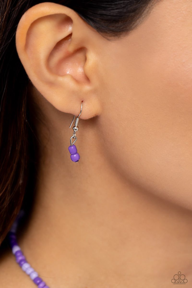 Paparazzi Accessories: Pearly Possession - Purple Peace Sign Necklace ...