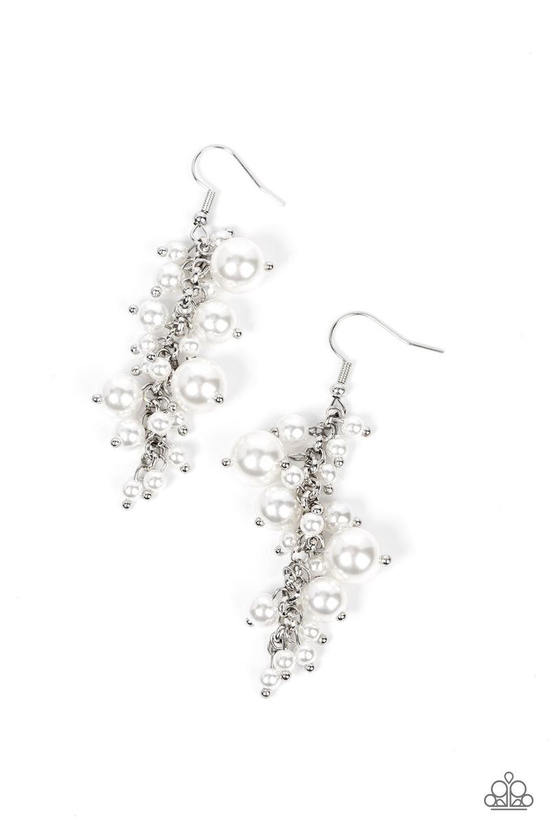 Paparazzi Accessories: The Rumors are True - White Pearl Earrings ...