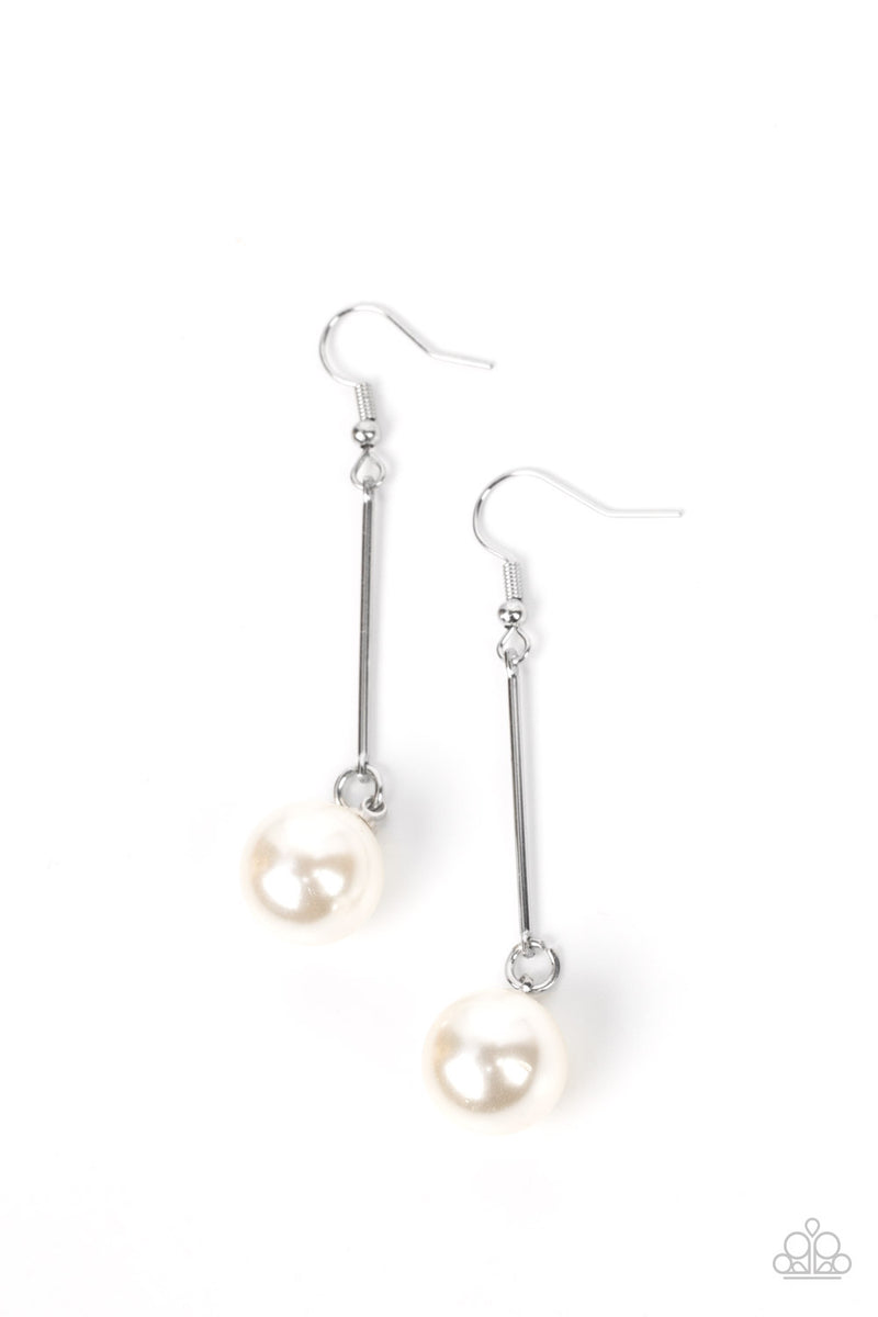 Paparazzi Accessories: Pearl Redux - White Earrings – Jewels N’ Thingz ...