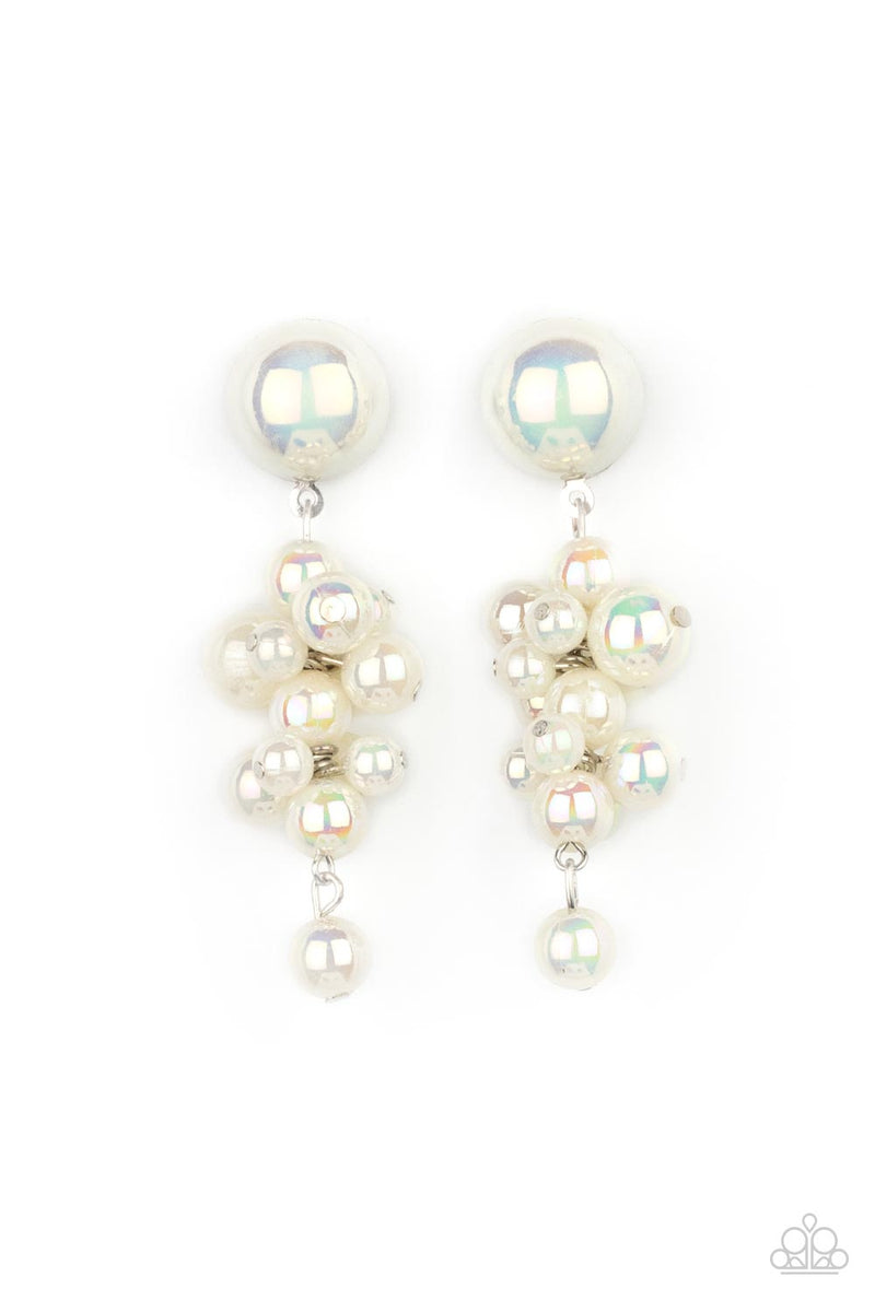 Paparazzi Accessories: Dont Rock The YACHT - Multi Pearl Iridescent Ea ...